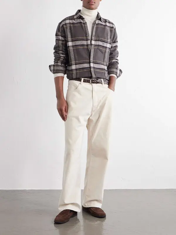 Portuguese Flannel Spindle Checked Cotton-flannel Shirt