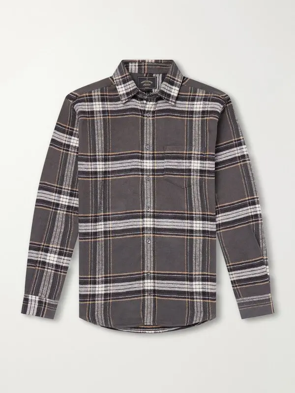 Portuguese Flannel Spindle Checked Cotton-flannel Shirt