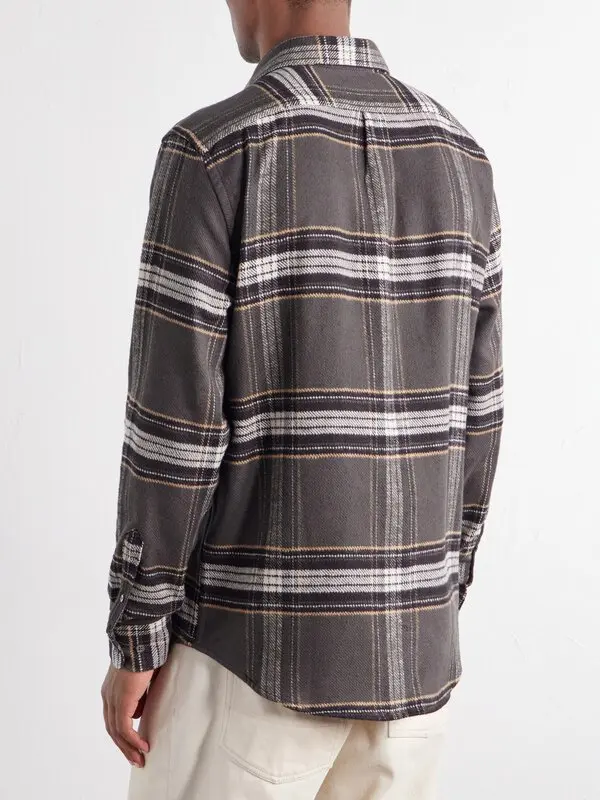 Portuguese Flannel Spindle Checked Cotton-flannel Shirt
