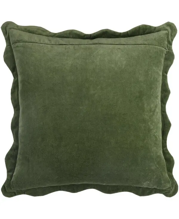 SURYA Effervescent Decorative Pillow, 18l X 18w - Medium Green
