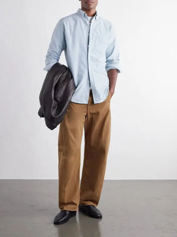 Portuguese Flannel Button-down Brushed-cotton Oxford Shirt