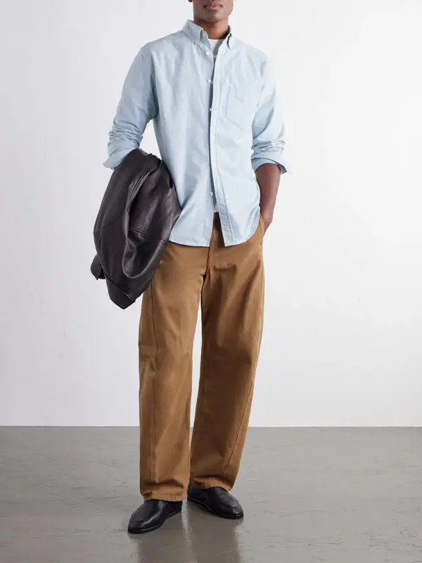 Portuguese Flannel Button-down Brushed-cotton Oxford Shirt