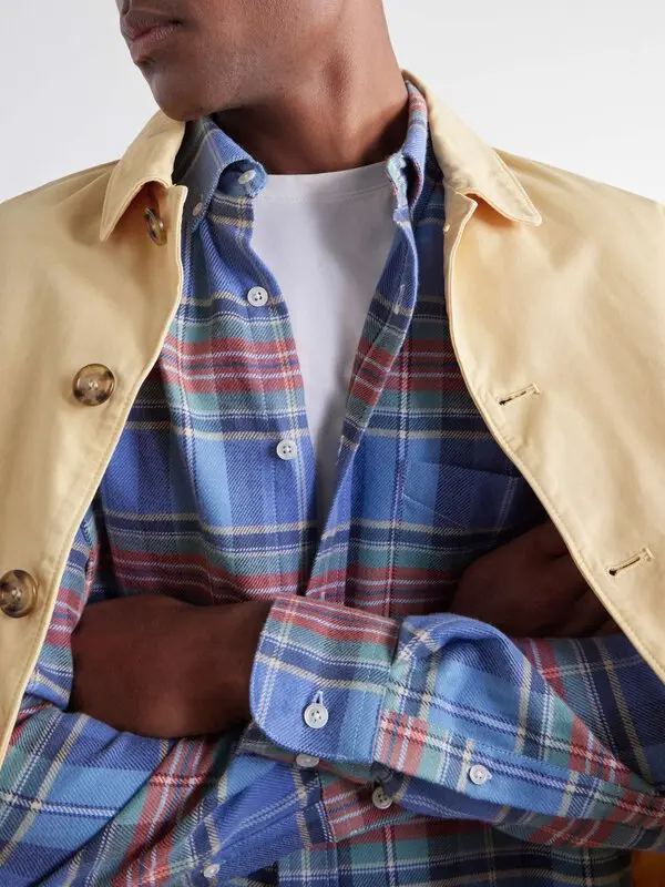 Portuguese Flannel Lucia Checked Cotton-flannel Shirt