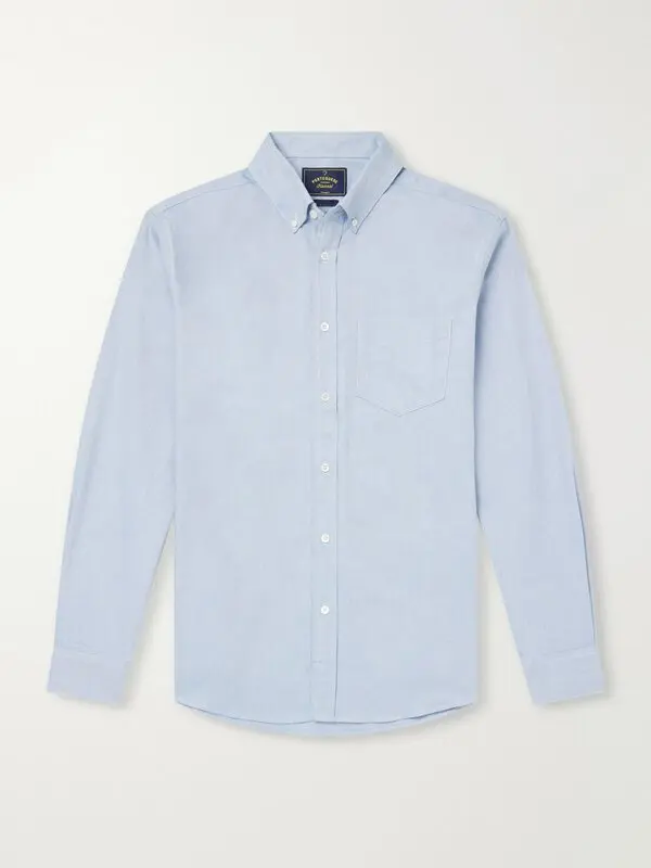 Portuguese Flannel Montebelo Button-down Collar Cotton-poplin Shirt