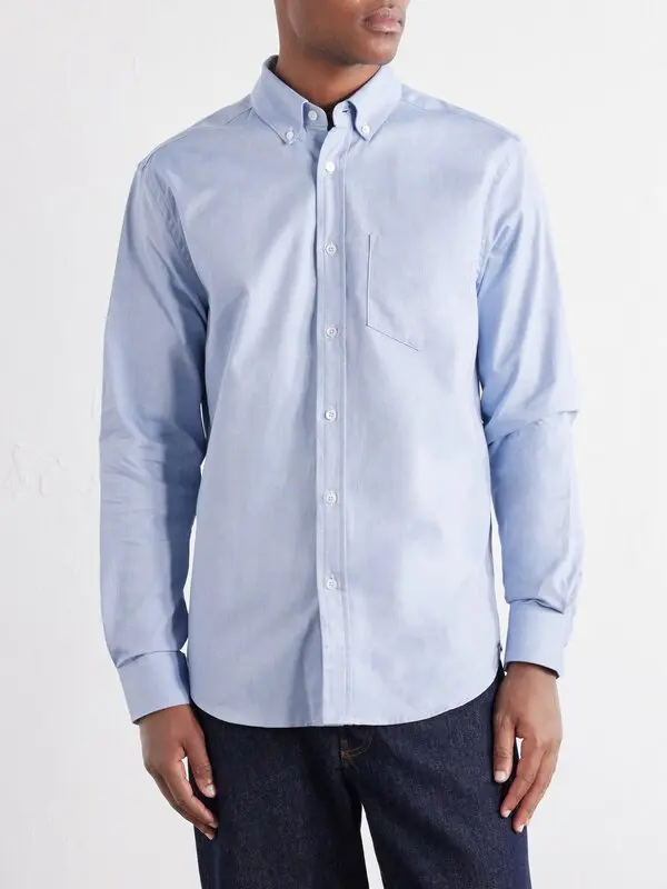 Portuguese Flannel Montebelo Button-down Collar Cotton-poplin Shirt