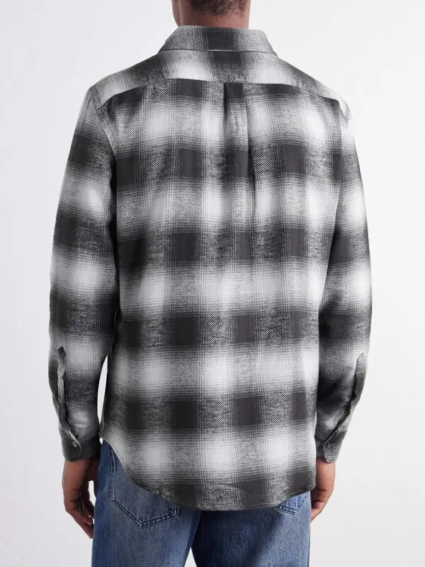 Portuguese Flannel Dune Checked Cotton-flannel Shirt