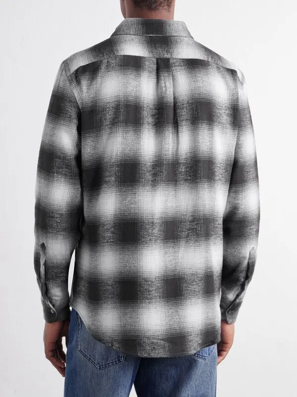 Portuguese Flannel Dune Checked Cotton-flannel Shirt