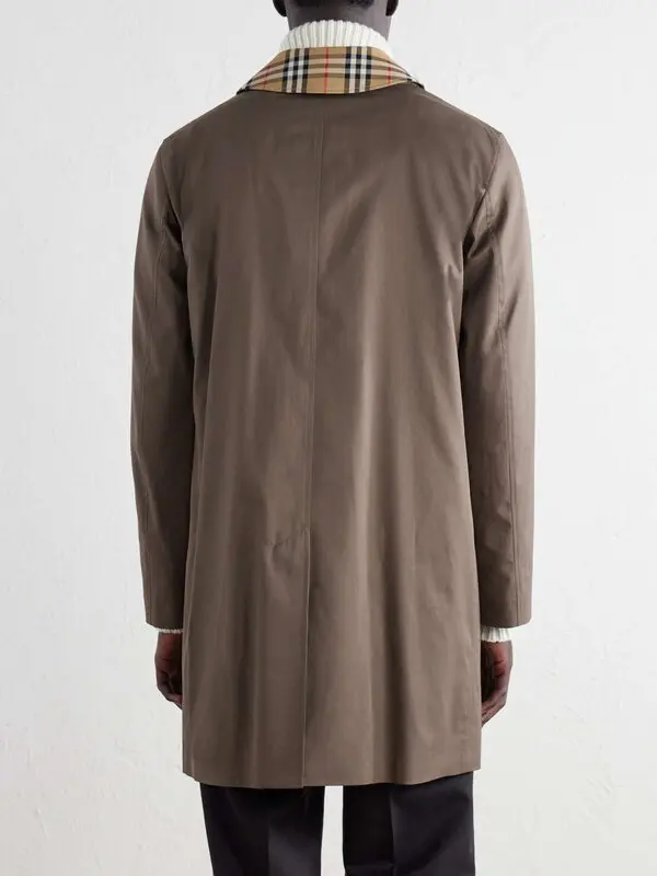 Burberry Tottenham Checked Cotton-gabardine Trench Coat