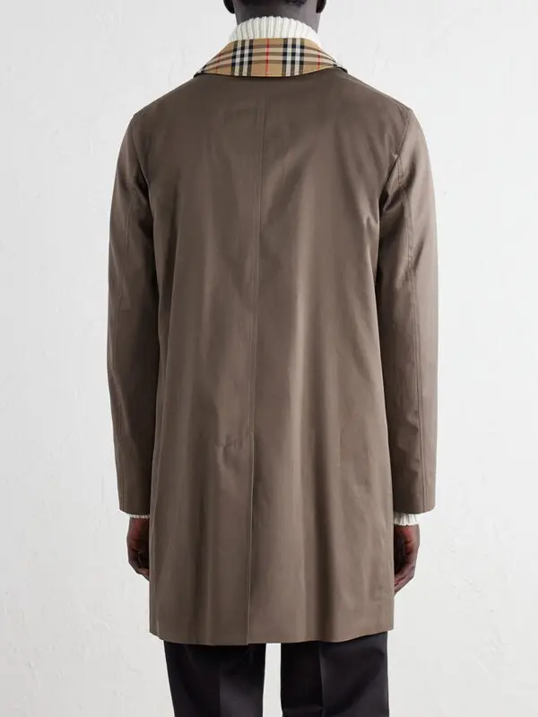 Burberry Tottenham Checked Cotton-gabardine Trench Coat