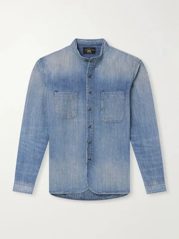 Ralph Lauren Tombstone Washed Denim Shirt - Blue