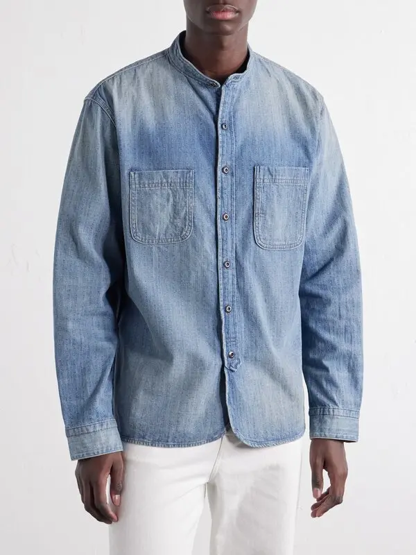Ralph Lauren Tombstone Washed Denim Shirt - Blue