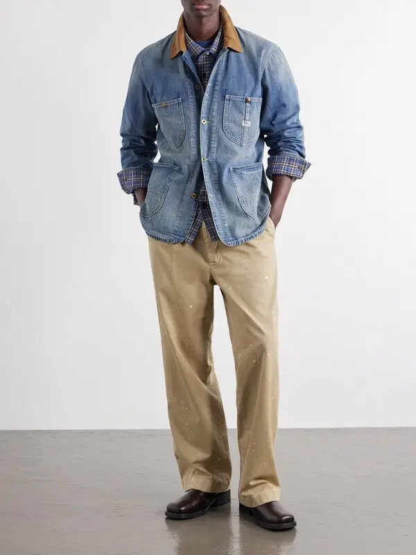 Ralph Lauren Stockton Corduroy-trimmed Denim Jacket