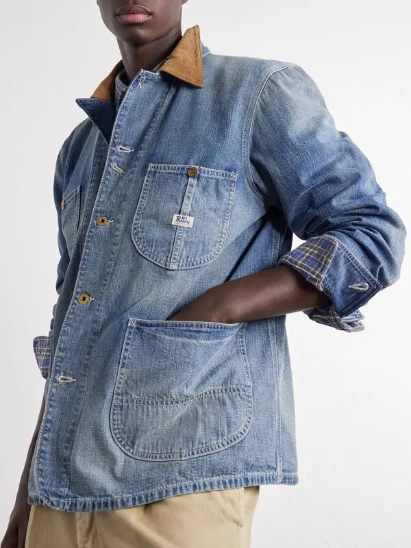 Ralph Lauren Stockton Corduroy-trimmed Denim Jacket