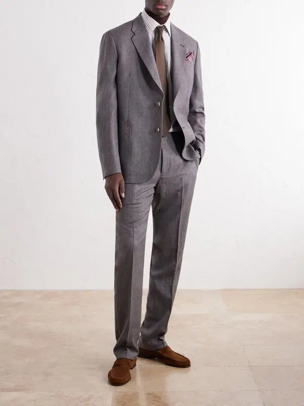 Paul Smith Wool And Cashmere-blend Herringbone Suit Jacket