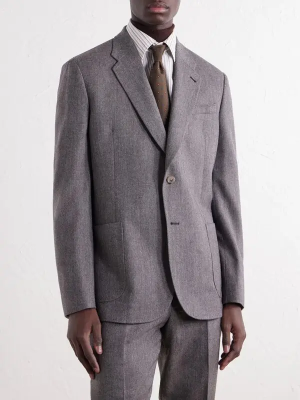 Paul Smith Wool And Cashmere-blend Herringbone Suit Jacket