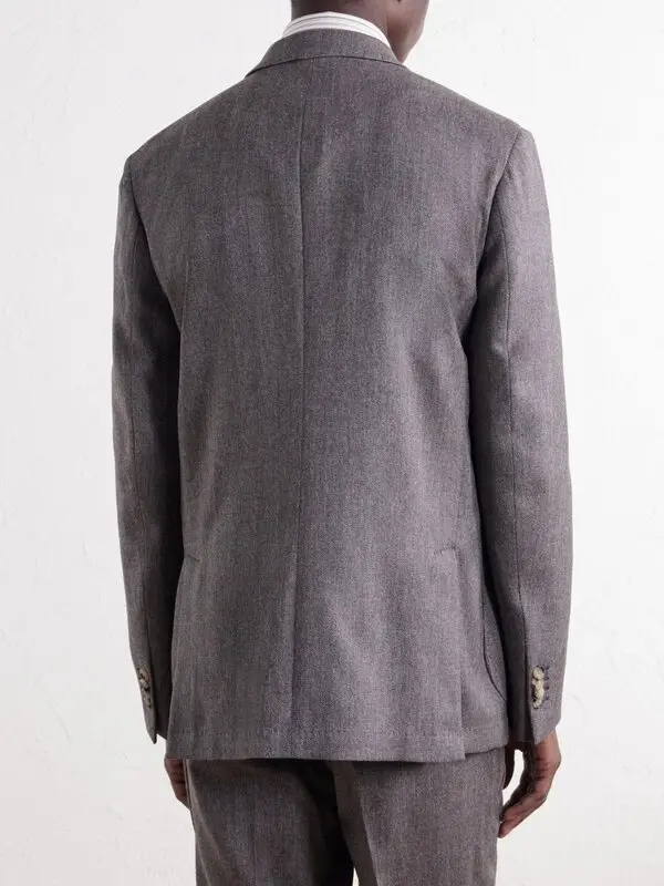 Paul Smith Wool And Cashmere-blend Herringbone Suit Jacket