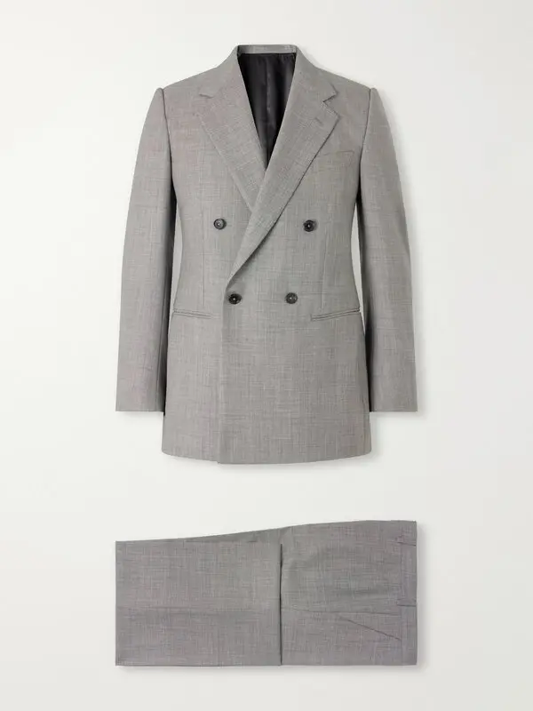 Husbands Double-breasted Birdseye Wool Suit
