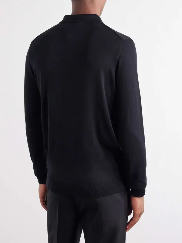 PIACENZA CASHMERE 1733 Wool And Silk-blend Polo Sweater