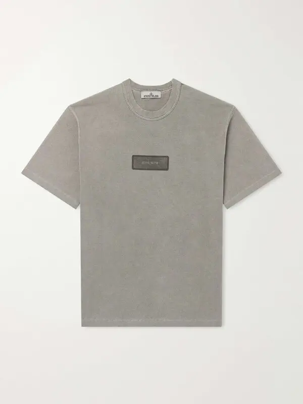 Stone Island Logo-print Cotton-jersey T-shirt