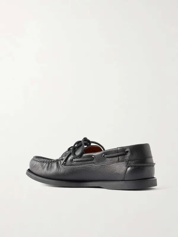 Mr P. Full-grained Leather Boat Shoes
