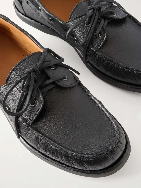 Mr P. Full-grained Leather Boat Shoes