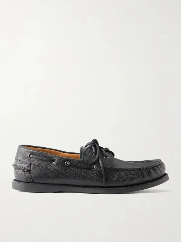 Mr P. Full-grain Leather Boat Shoes