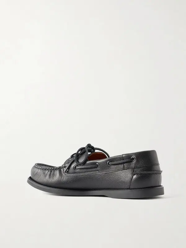 Mr P. Full-grain Leather Boat Shoes