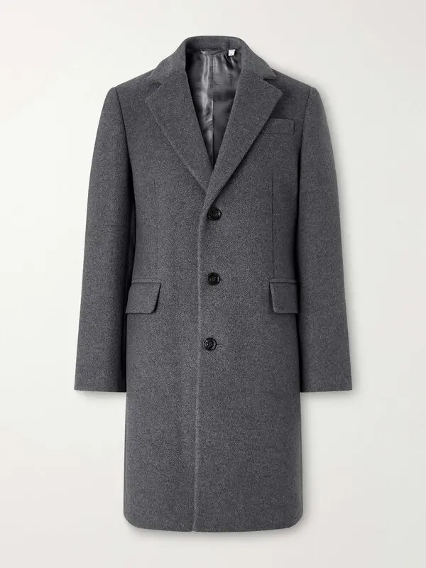 Burberry Wool Coat - Gray
