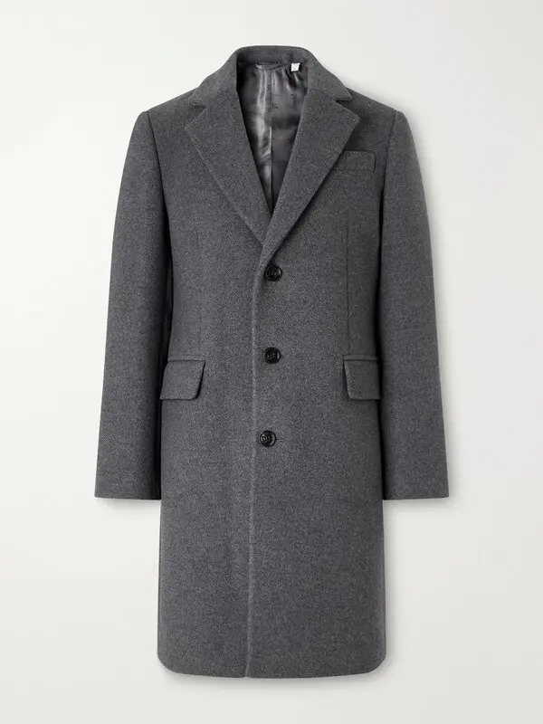 Burberry Wool Coat - Gray