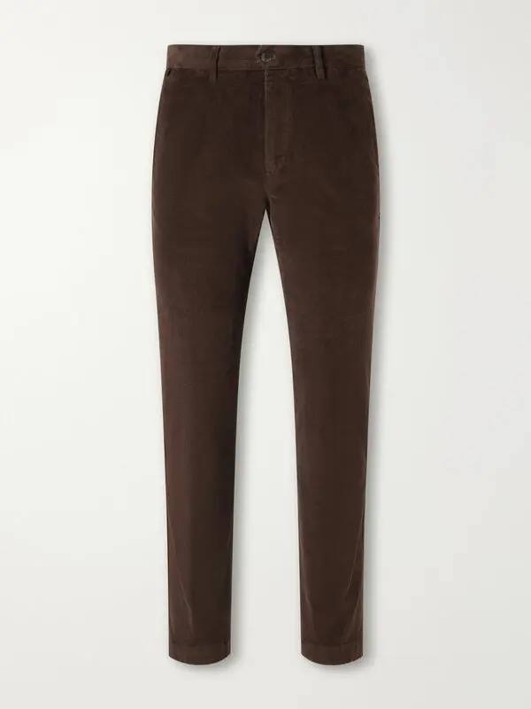 SLOWEAR Incotex Straight-leg Stretch-cotton Corduroy Trousers