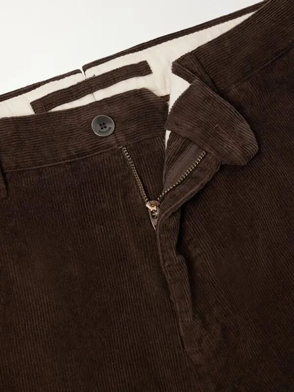 SLOWEAR Incotex Straight-leg Stretch-cotton Corduroy Trousers