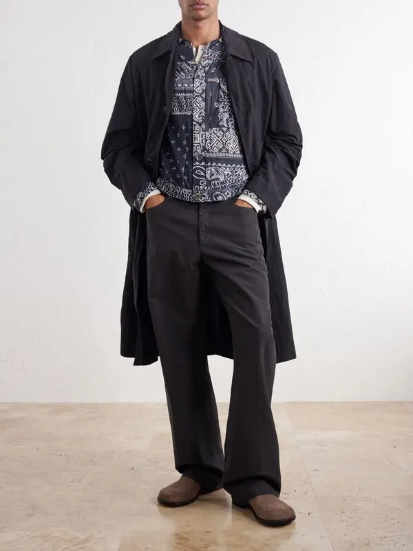 Kapital Bandana-print Patchwork Cotton Overshirt - Blue