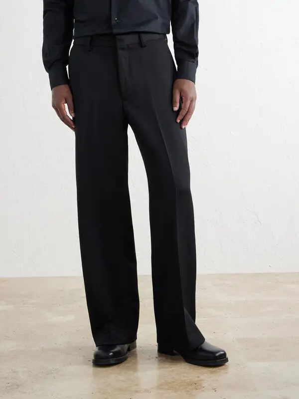 SECOND / LAYER Zooty Straight-leg Wool-twill Suit Trousers - Black