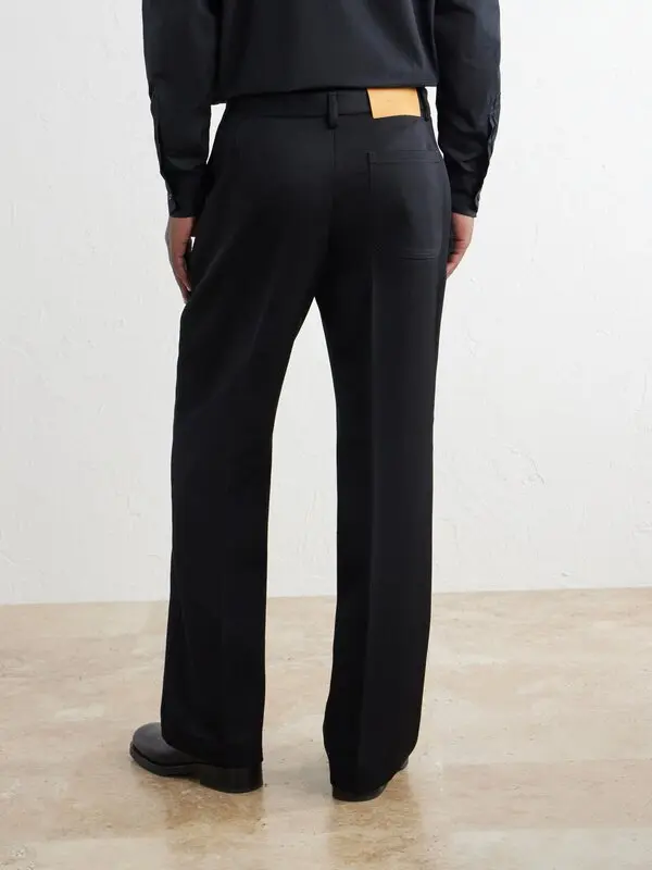 SECOND / LAYER Zooty Straight-leg Wool-twill Suit Trousers - Black