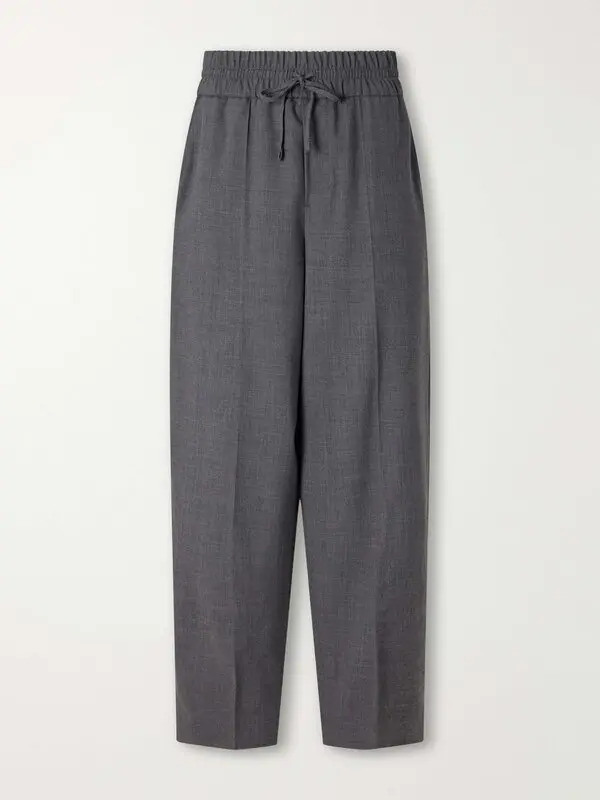 AMI Paris Wide-leg Virgin Wool Trousers