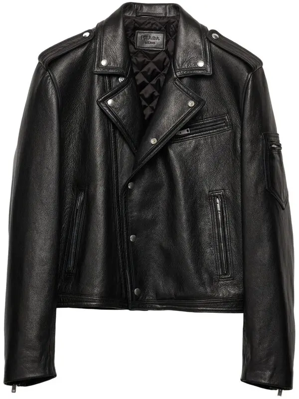Prada Leather Jacket - Black