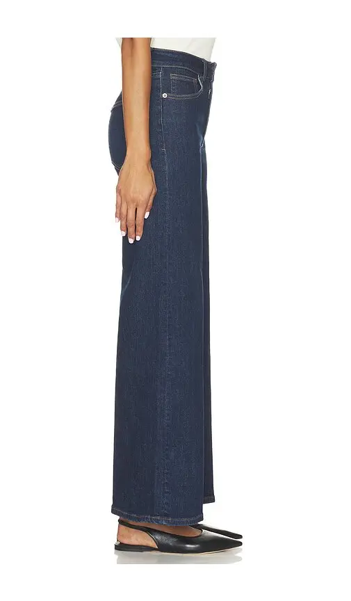Good American High Palazzo Ankle Jeans In Blue