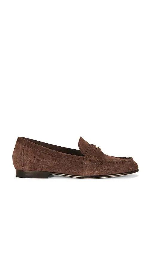 Veronica Beard Penny Loafer In Brown - Espresso Suede