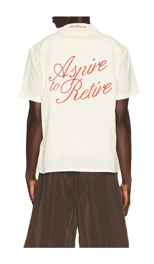 MOTEL MARGARITA Aspire Shirt In Cream