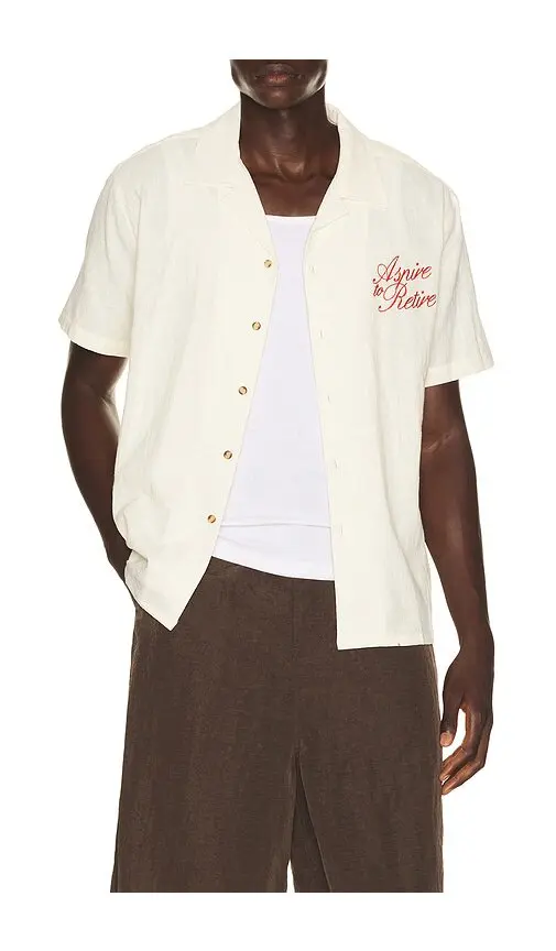 MOTEL MARGARITA Aspire Shirt In Cream