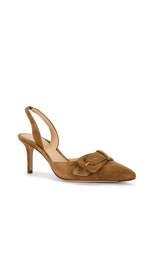Veronica Beard Lenora Slingback Pump In Brown - Chestnut