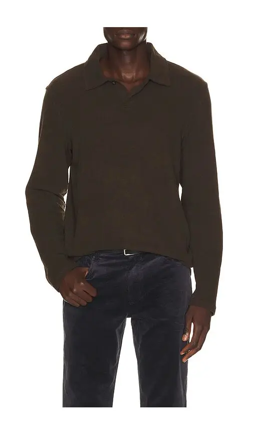 Paige Hammond Polo In Brown - Dark Agar