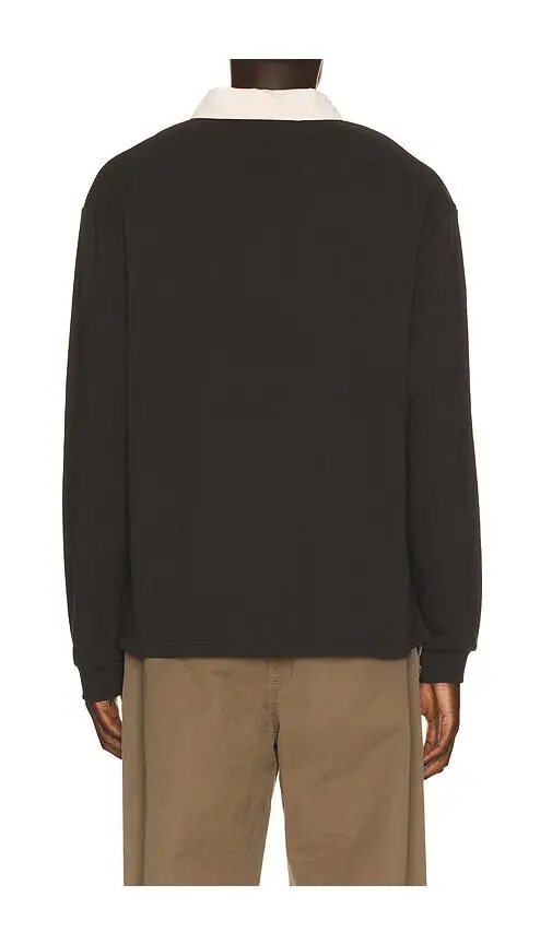 RHYTHM Koa Vintage Rugby Long Sleeve Polo