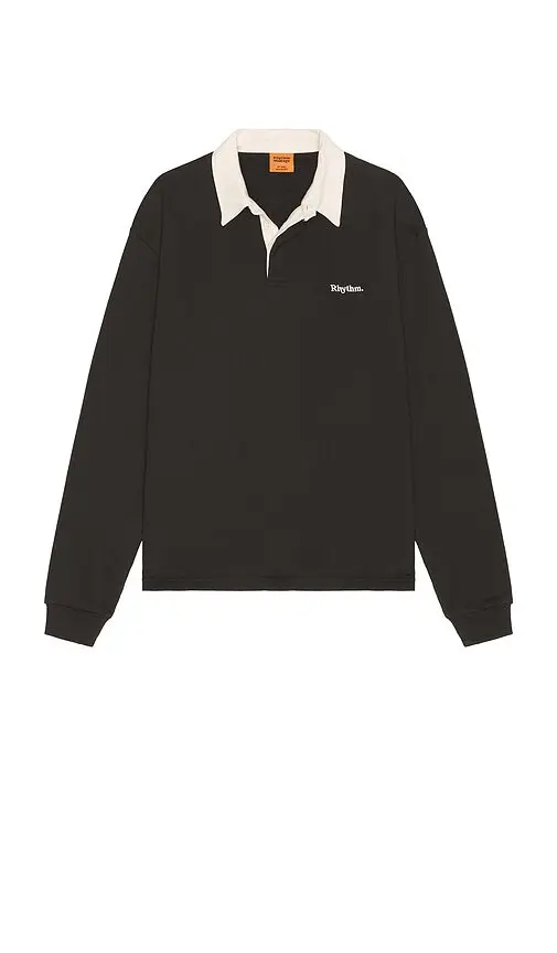 RHYTHM Koa Vintage Rugby Long Sleeve Polo