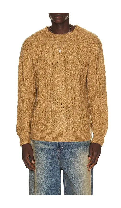 RHYTHM Mohair Fisherman's Knit Sweater