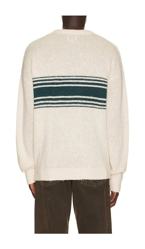 RHYTHM Strata Knit Sweater In White