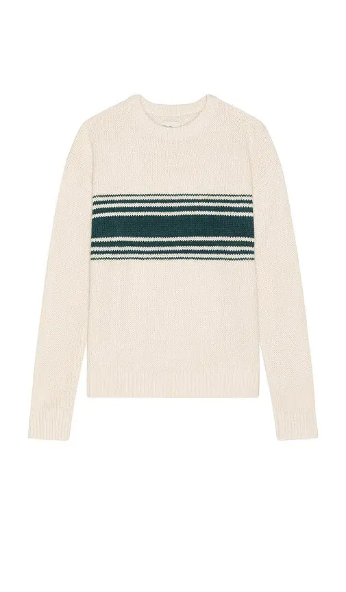 RHYTHM Strata Knit Sweater In White