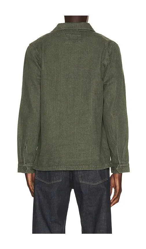 RHYTHM Harlan Long Sleeve Shirt In Green