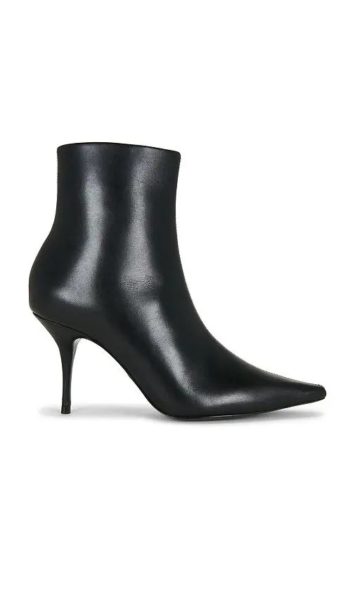 BLACK SUEDE STUDIO Lainey 80 Boot In Black - Black Leather
