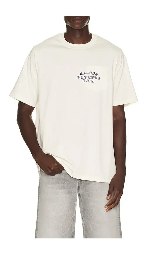 MALBON Vista Ironworks Tee In White